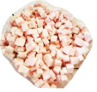 Diced Pork Fat Back (FROZEN) – Paulina Market